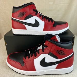 Jordan | Shoes | Nike Air Jordan Mid Chicago Black Toe Authentic | Poshmark